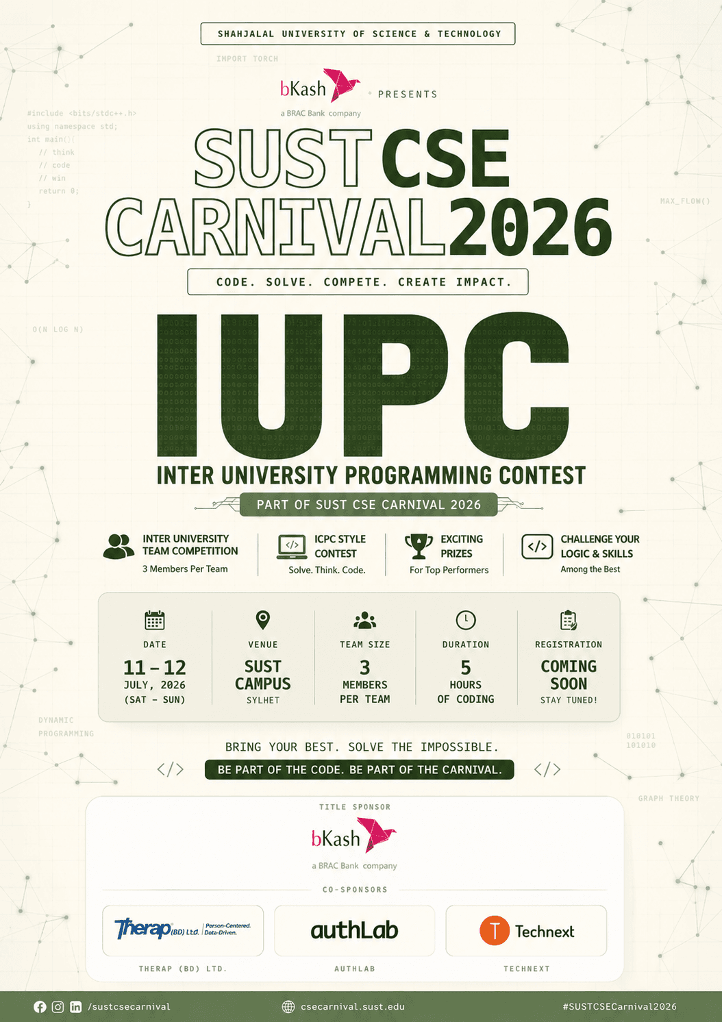 bKash presents SUST CSE Carnival 2026