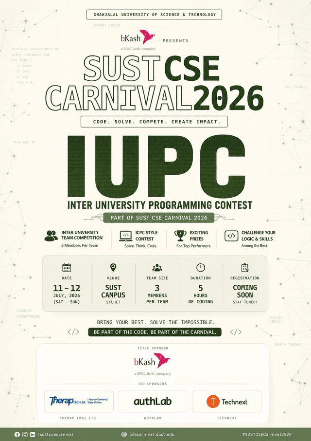 bKash presents SUST CSE Carnival 2026